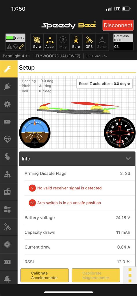 How Can I Have No Valid Receiver Signal And Also Have An Arm Switch In