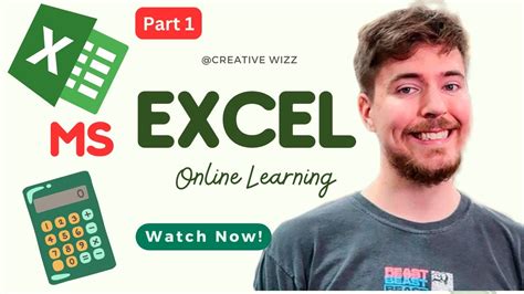 Microsoft Excel Tutorial For Beginners Learn Excel Basics In 2023 Creative Wizz Youtube