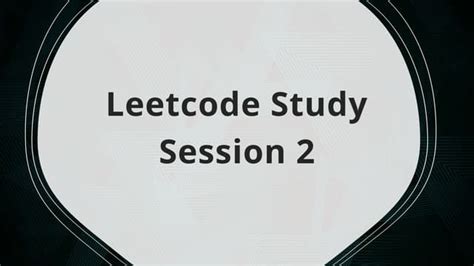 Leetcode Session 2 2d Array In Java Learn Pptx