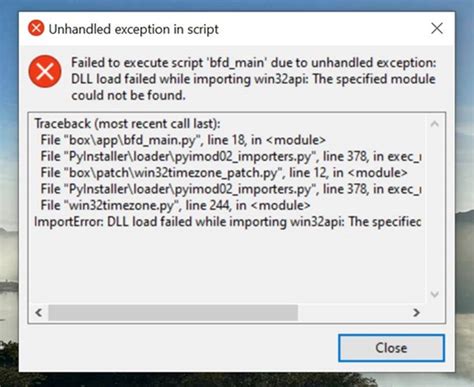 Error In Box Drive Unhandled Exception In Script Since Update 242
