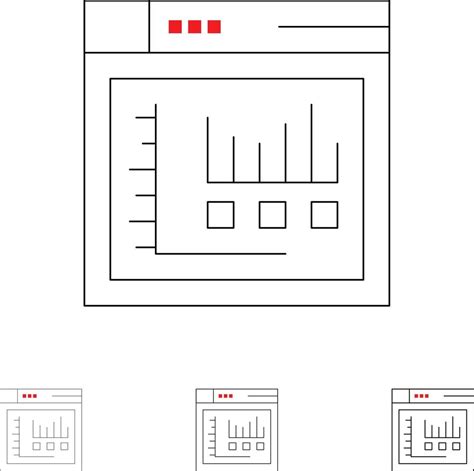 browser internet web static bold and thin black line icon set 13141431