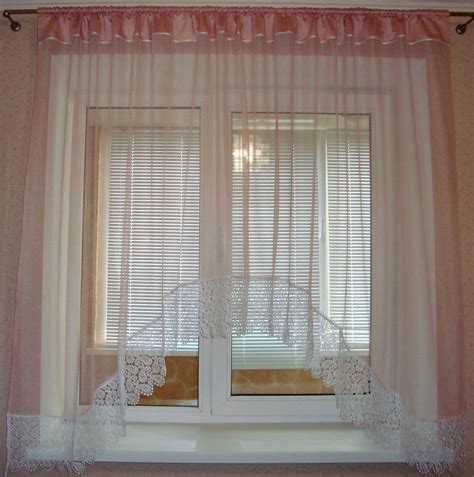 Тюль арка на кухню з мереживом фатин рожева 3 м Анна Id 2324429712 ціна 1148 ₴ купити на