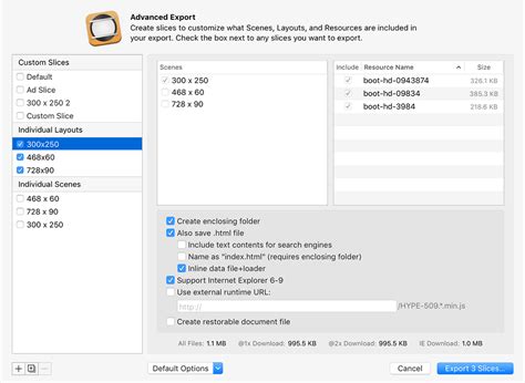 Inline Javascript And Css Export Using Javascript With Hype Tumult