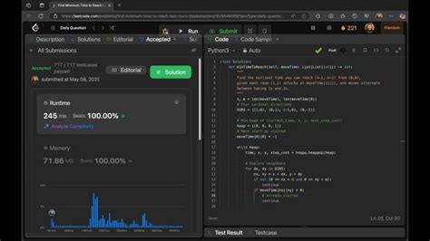 Medium Beats 100 Leetcode 3342 Find Minimum Time To Reach Last Room Ii Ruslan Tsykaliak