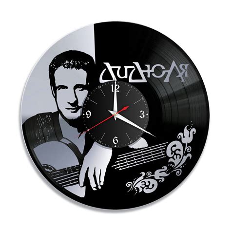 Настенные часы ДиДюЛя серебро из винила 1 купить по низкой цене в интернет магазине Ozon