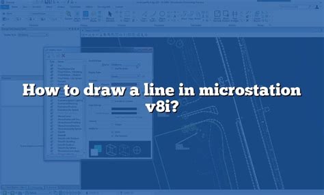 How To Draw A Line In Microstation V8i Caddikt