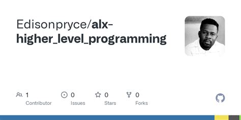 Github Edisonprycealx Higherlevelprogramming