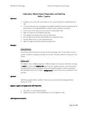 Mastering Blood Smear Preparation And Staining Techniques Course Hero