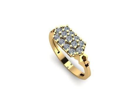 Woman Ring For Daimonds 3d Model 3d Printable Cgtrader