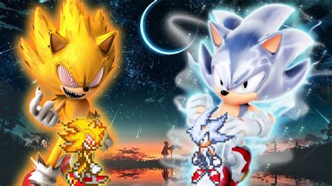 Fleetway Sonic Opnew Vs Sonic Chaos Opall Form In Jump Force Mugen