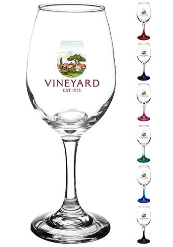 Personalized 10 Oz Rioja Wine Glasses 5414al Discountmugs