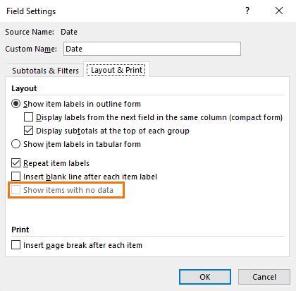 Show Items With No Data In PivotTables My Online Training Hub