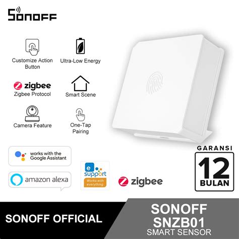 Jual Sonoff Smart Wireless Switch SNZB 01 Zigbee Sakelar Wireless Smart Home Iot Home Automation