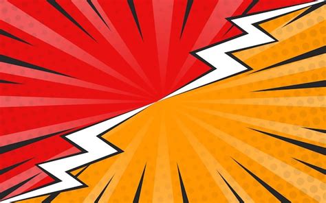 만화 효과 배경 프리미엄 벡터