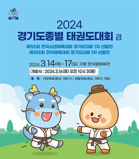 경기도태권도협회 2024 경기도종별 태권도대회 잣돌이의 고장 가평에서 개최 세계태권도무예신문
