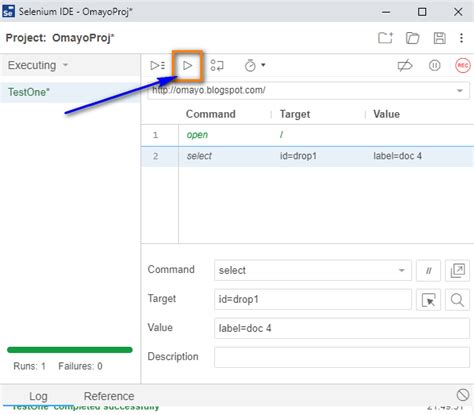 New Selenium IDE Using Select Command For Selecting A Dropdown