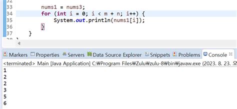 leetcode 88 merge sorted array