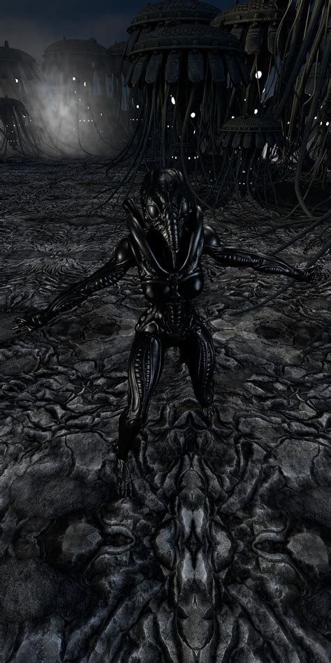 Xenomorphs 3d Render Digital Art By Jibicoco