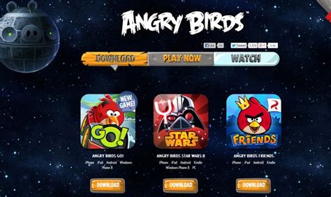 Angry Birds Mobile Ios App Website Layout Website Layout Game App Website Inspiration