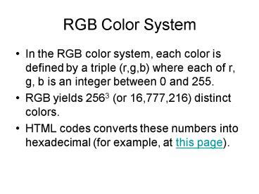 PPT RGB Color System PowerPoint Presentation Free To View Id YzJjN