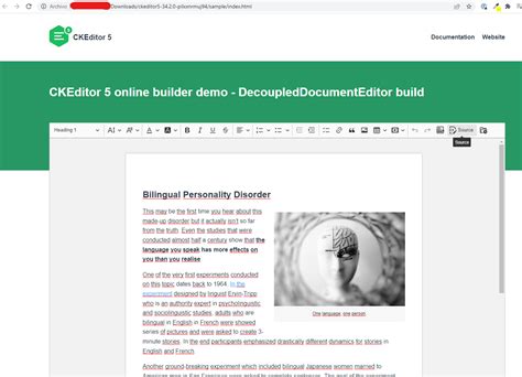 Sourceediting Plugin Not Working With Decoupled Document Editor Example