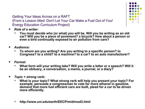 Differentiated Instruction Strategy Raft Ppt Education