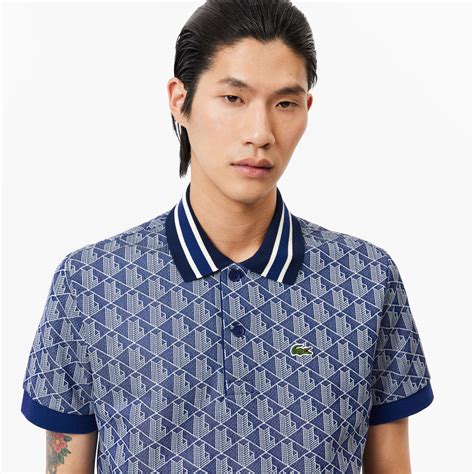 Buy Classic Fit Monogram Jacquard Polo Shirt Lacoste Sa