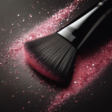 Premium Photo Makeup Brush With Glitter Mica Powder