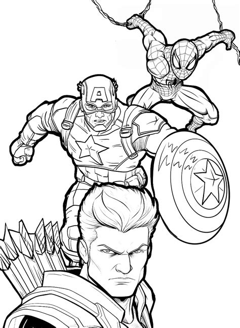 69 Free Marvel Coloring Pages Superheroes Action In Colors