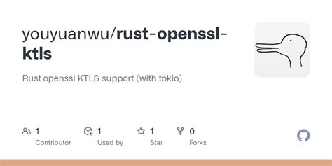 Github Youyuanwurust Openssl Ktls Rust Openssl Ktls Support With Tokio