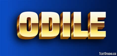 Odile Text Effect And Logo Design Name