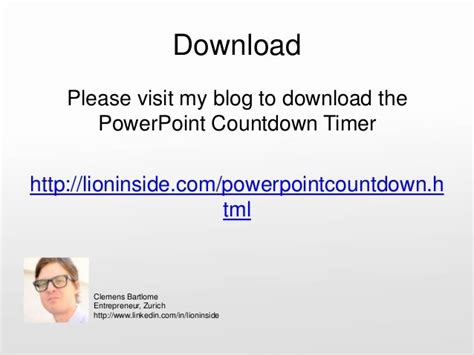 Powerpoint Countdown Timer Template