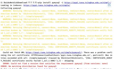 pip安装时的各种报错解决方案 pip安装报错在哪里看 csdn博客