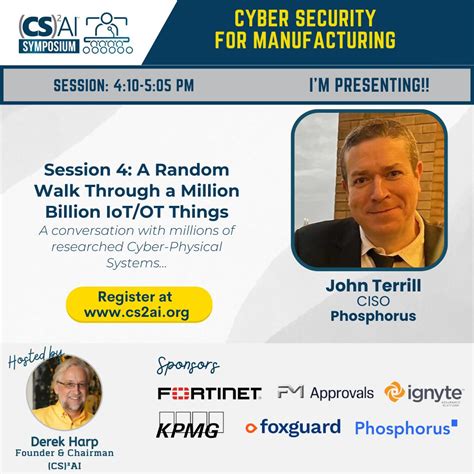 John Terrill On Linkedin Manufacturing Cybersecurity Controlsystems