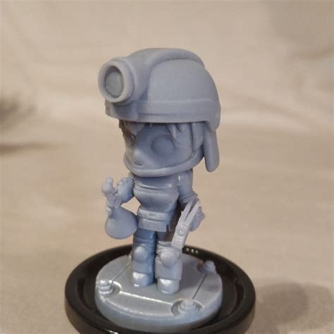 3d Printable Factorio Engineer Girl Mini By Dddmartinminiatures