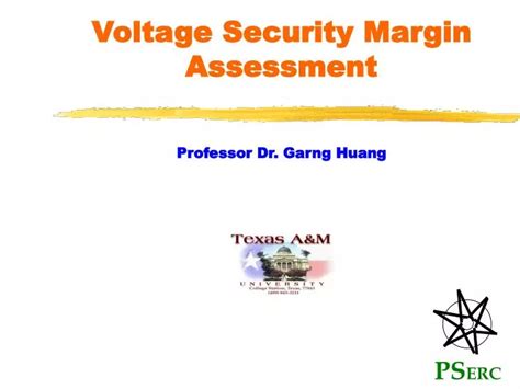 Ppt Voltage Security Margin Assessment Powerpoint Presentation Free Download Id 1742427
