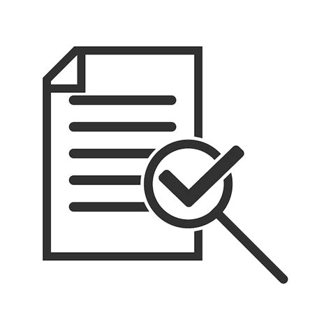 Premium Vector Audit Icon Isolated On White Background Vector