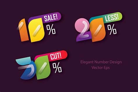 10 20 30 Geometric Numbers Style Graphic By Scworkspace · Creative