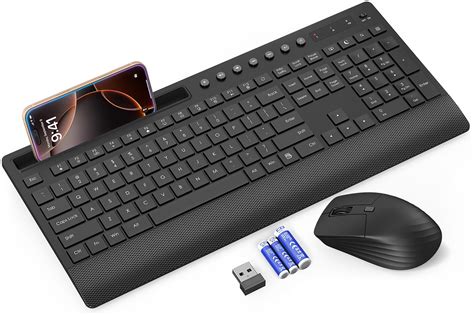 Trueque Wireless Keyboard And Mouse Combo Full Size Quiet Keyboard