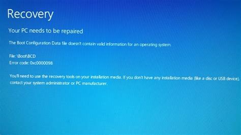 Windows Error 0xc0000098 Windows Level1techs Forums