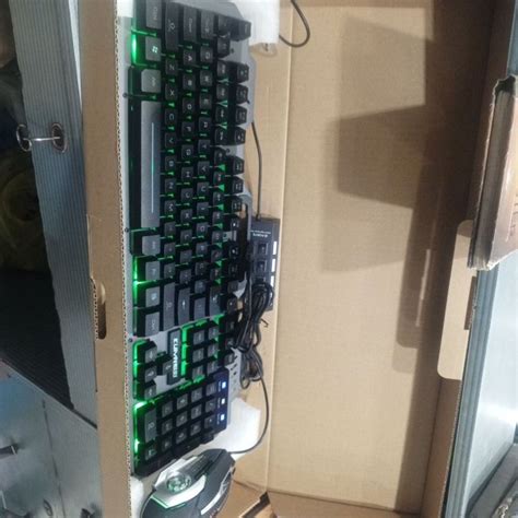 Gaming Keyboad Combo Matal Body Green Light And Gaming Mouse Darazpk