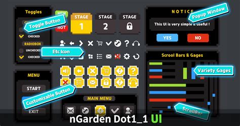 Ngarden Dot 1 1 Ui 2d Gui Unity Asset Store