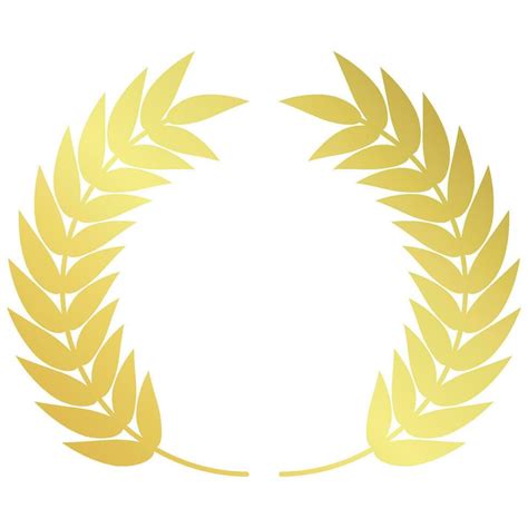 Circular Golden Leaf Branches Award Frame Logo Design Luxury Gold