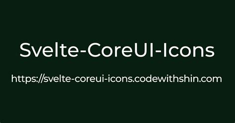 Svelte Coreui Icons