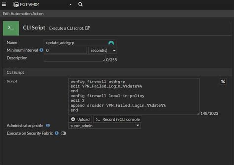 Technical Tip Automation Stitch To Add An Address Fortinet Community