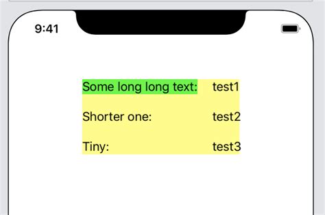 Ios Swift 4 Align Two Columns Of Uilabel Views Stack Overflow