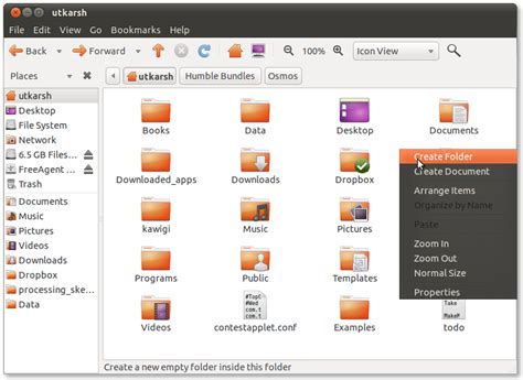 Musically Yours Better Navigation Options In Nautilus Context Menus
