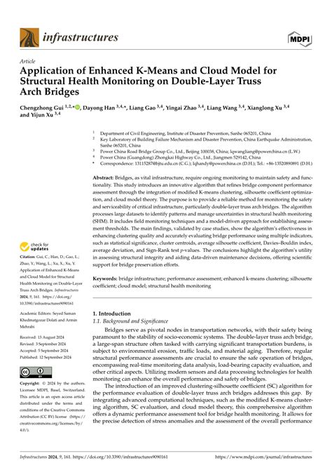 Pdf Application Of Enhanced K Means And Cloud Model For Structural