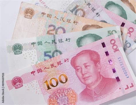 All Currency Bills Of China Colorful Notes Background Chinese Yuan