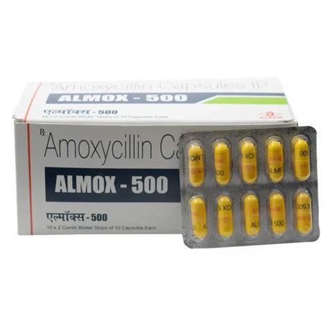 Almox Amoxicillin 500mg Capsule At ₹ 600 Box In Nagpur Id 26396568397